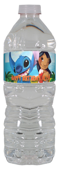 Lilo and Stitch personalized water bottle labels – worldofpinatas.com