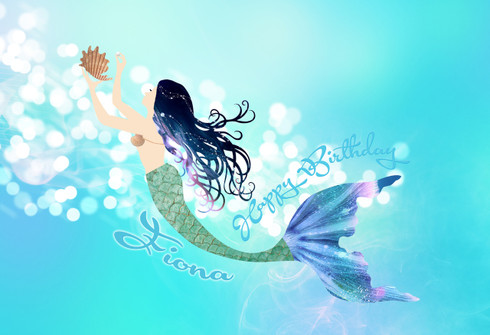 Mermaid Personalized Poster