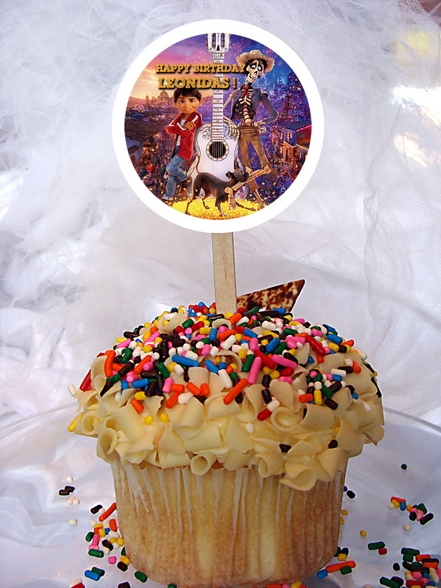 Coco Personalized Cupcake Toppers