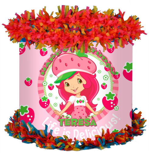 Strawberry Shortcake Personalized Pinata | worldofpinatas.com