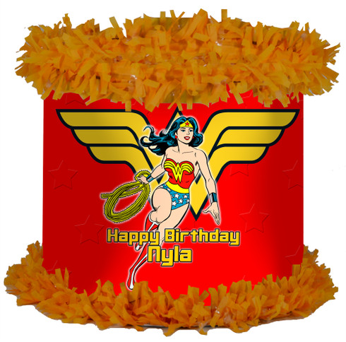 Wonder Woman Personalized Pinata | worldofpinatas.com