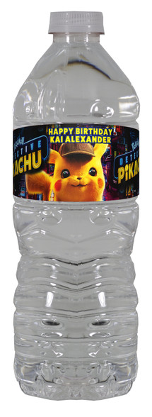 Pokémon Detective Pikachu personalized water bottle labels ...