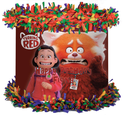 Turning Red Personalized Pinata | worldofpinatas.com