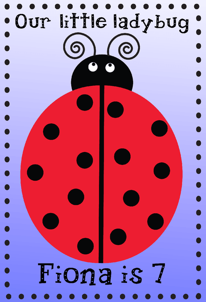 Ladybug Personalized Poster