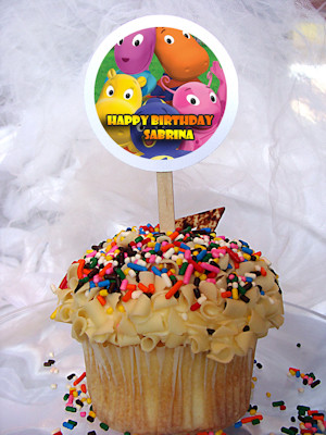 Backyardigans Personalized Cupcake Toppers