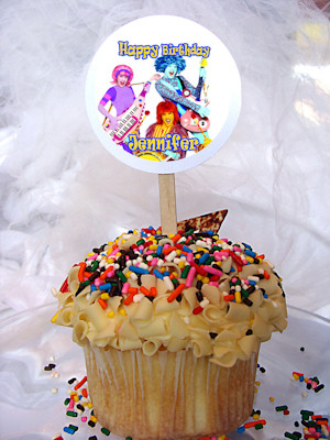 Doodlebops Personalized Cupcake Toppers
