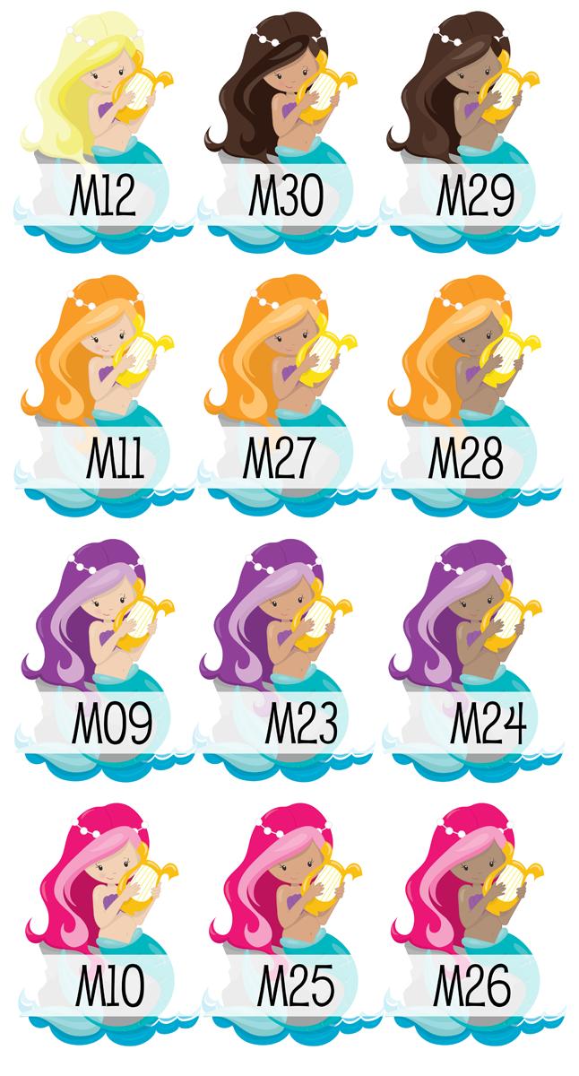 Mermaid Design Personalized Puzzle - 4 Sizes Available