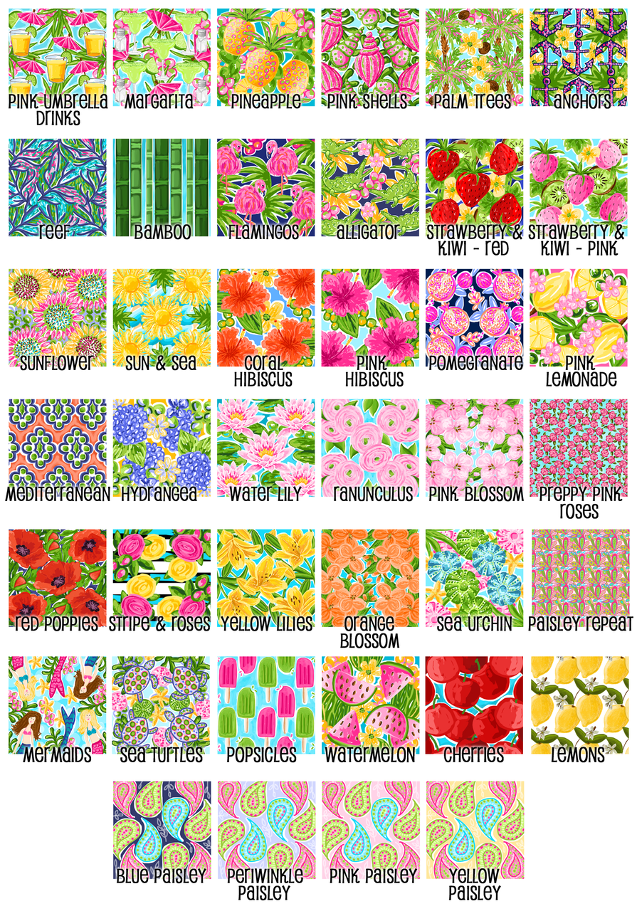 Preppy Collection Personalized Dish Drying Mat