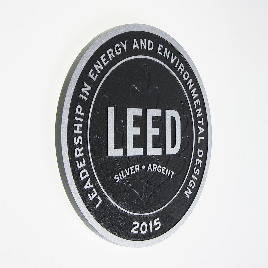 Premium LEED Plaque | Brushed Aluminum | Canada