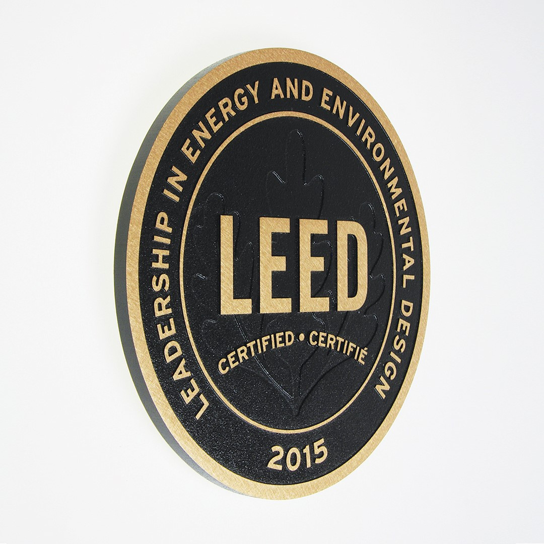 Premium LEED Plaque | Brushed Bronze | Canada