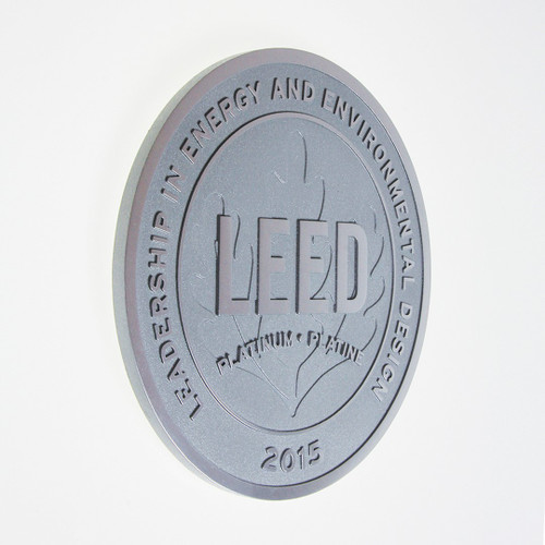 Premium LEED Plaque | Polished Aluminum | Canada