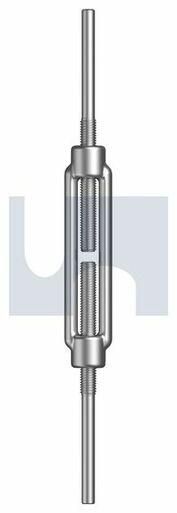 Turnbuckle Plain Stub End Hot Dip Galvanised Hec / Mild Steel M24 X 350 ...
