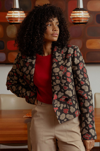 Alice leo jacquard blazer - multi color | Studio Anneloes | Officiële Webshop | Shop Online