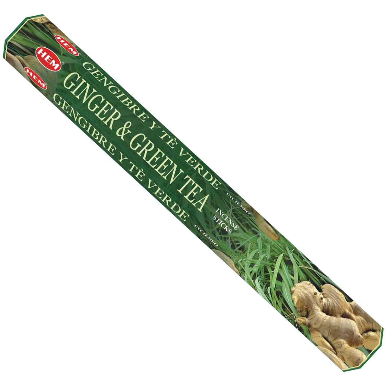 Ginger & Green Tea Incense Sticks 20 gram Hexagonal