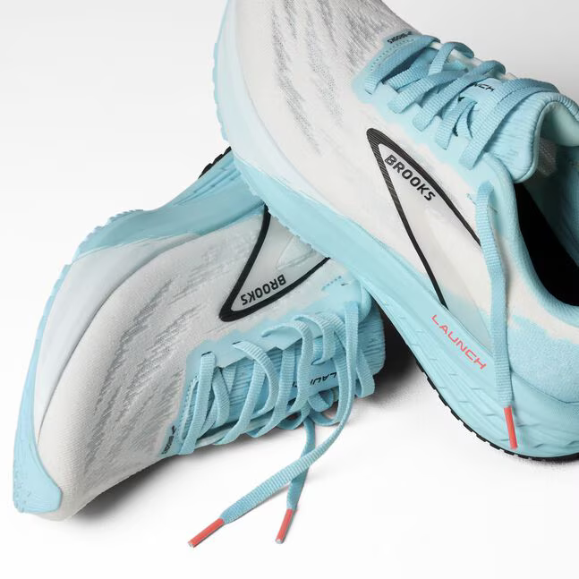 Brooks Women's Launch 11 Running Shoe - White/Atomizer/Pink Clay