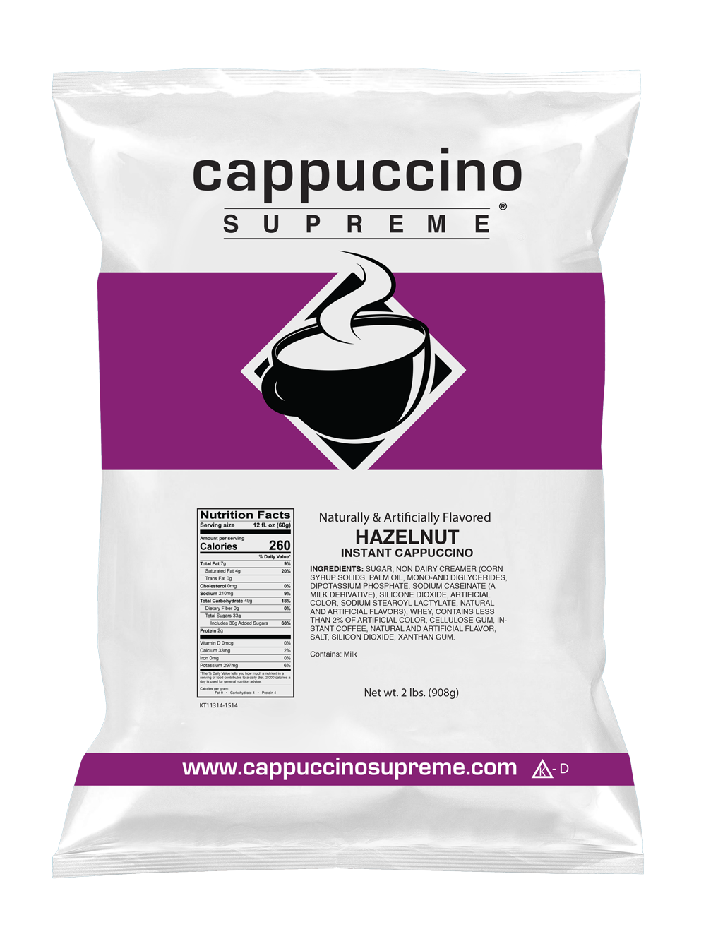 Cappuccino Supreme® Hazelnut Instant Cappuccino Mix