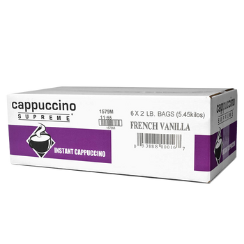 French Vanilla Instant Cappuccino Mix 6 x 2 Lb. Case