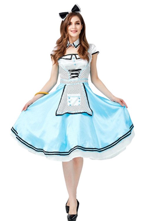 Deluxe Retro Rockabilly Diner Waitress Costume