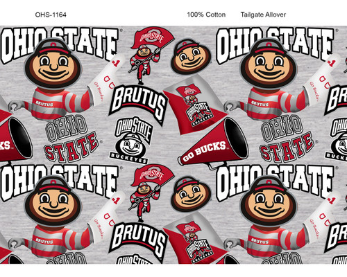Ohio State Fabric Store | Ohio State Fleece Fabric | Ohio State Cotton ...