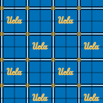 UCLA Cotton Fabric Plaid Flannel Pattern | Free Shipping