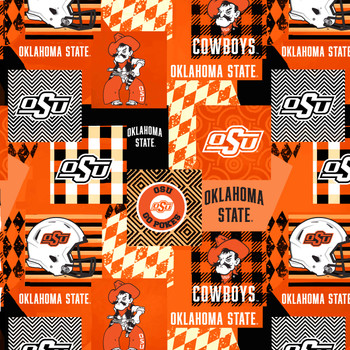 Officially Licensed Oklahoma State University Minky Fabric with ...