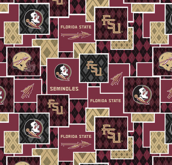 Official Licensed Florida State University Cotton Quilting Fabric-FSU ...
