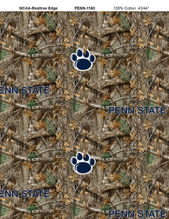Penn State Cotton Fabric Realtree Camo Pattern | Free Shipping