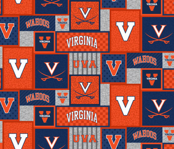 University of Virginia Fleece Fabric Patch Design | Free Shipping