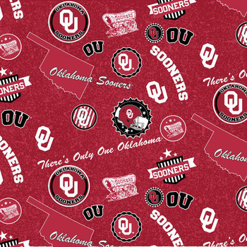Oklahoma Cotton Fabric Home State Pattern | Free Shipping