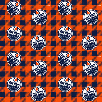 NHL Flannel Fabric | Edmonton Oilers Flannel Fabric