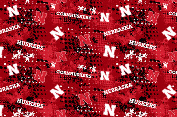 Nebraska Cotton Fabric Splatter Pattern | Free Shipping