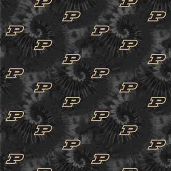 Purdue University Cotton Fabric Tye Dye Pattern | Free Shipping