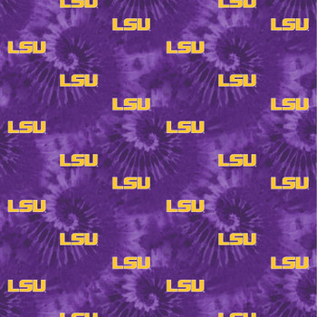 Louisiana State Cotton Fabric Tye Dye Pattern | Free Shipping