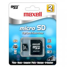 Maxell 2GB microSD Memory Card with SD Adapter - eSureBuy.com