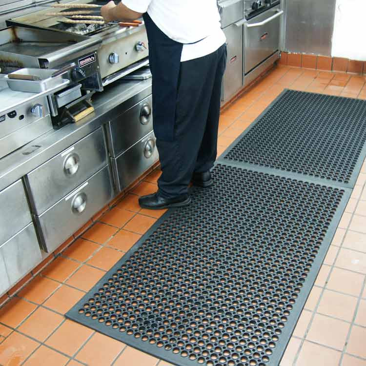 "Dura-Chef 1/2-inch" Rubber Comfort Mats