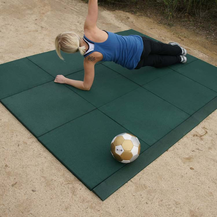 "Eco-Sport 1-inch" Interlocking Rubber Flooring Tiles