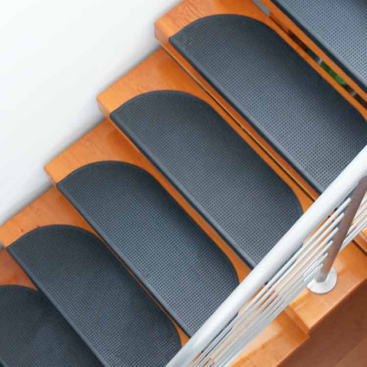 "Grip-Tight" Rubber Stair Treads - (6 pack)