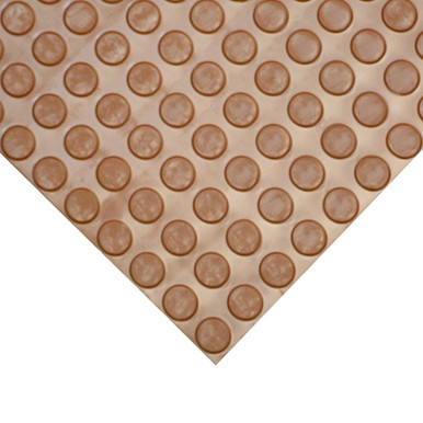Thermoplastic Rubber Coin-Grip Flooring (Brown)