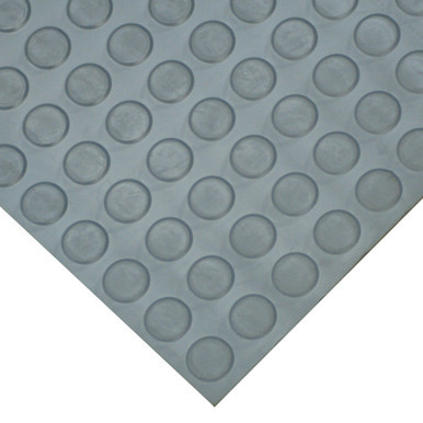 Thermoplastic Rubber Coin-Grip Flooring (Gray)