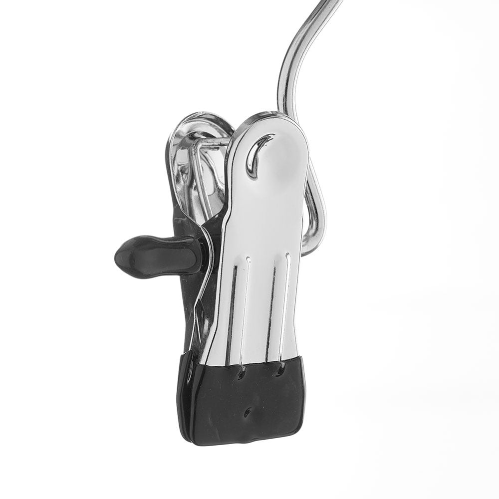 Pack of Chrome Metal Non-Slip Single Clip Hangers - Choice of pack ...