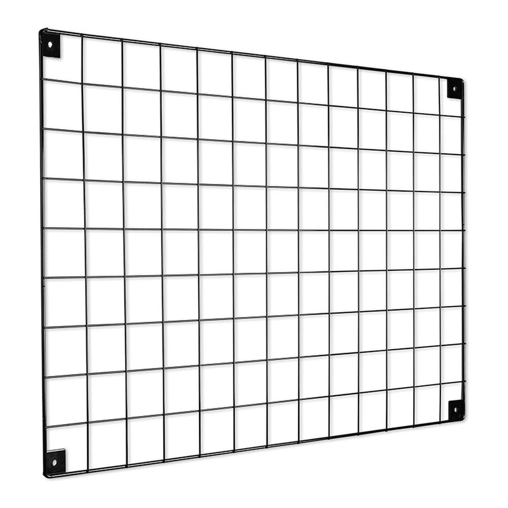5 x Black Grid Mesh Panels - Built-in Wall Brackets - Money saving ...