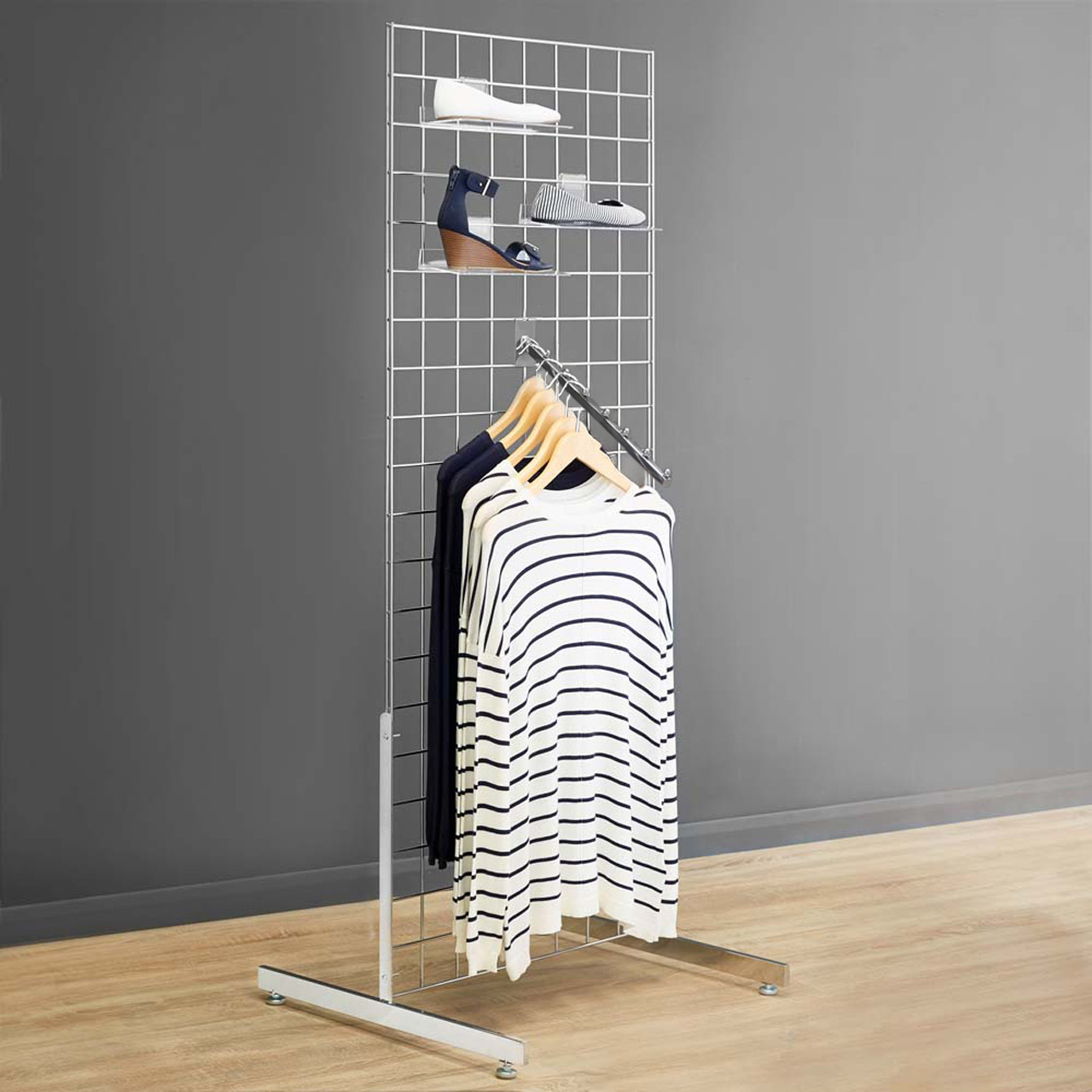 3 x 6ft Gridwall Mesh Two Way Stands - H1890 x W610 x D610mm