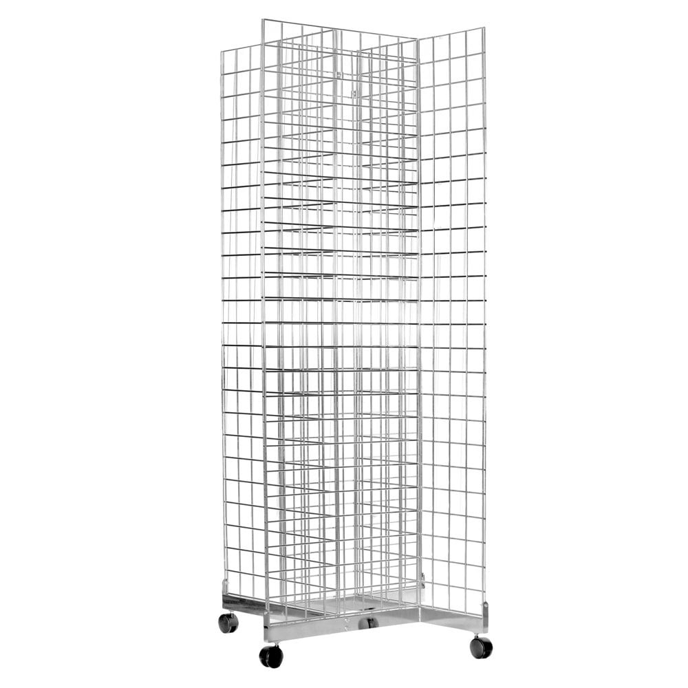 Four-Way Gridwall Mesh Stand - W610 x D610 mm - Choice of various ...
