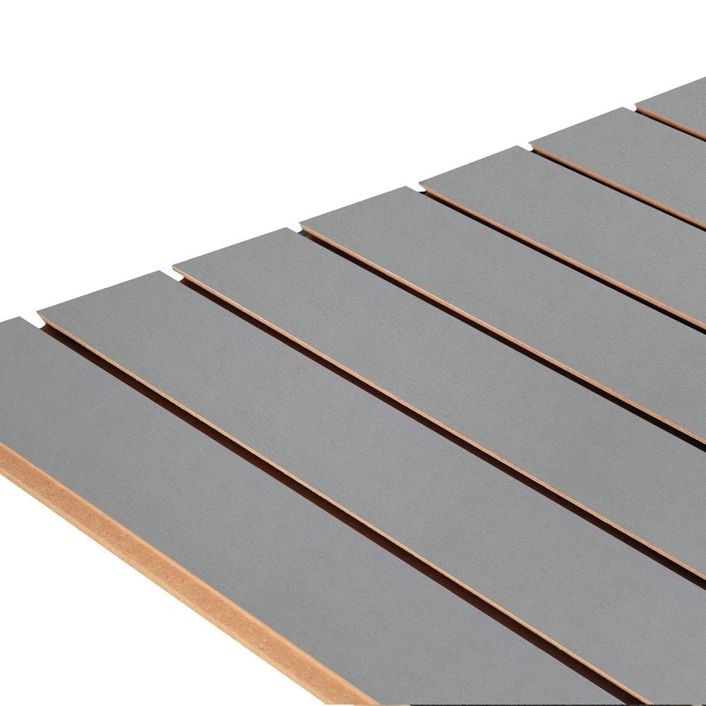 Silver Slatwall Panels - 100mm Centres - 18mm MDF - Landscape, Portrait ...
