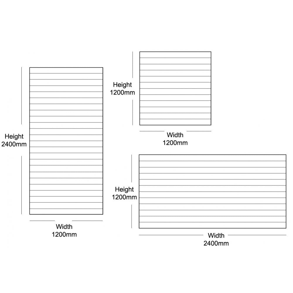 Blue Slatwall Panels - 100mm Centres - 18mm MDF - Landscape, Portrait ...