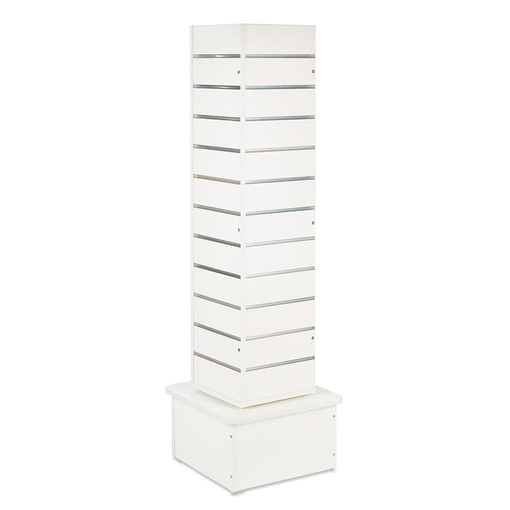 Rotating Slatwall Display Rack Double Sided Slatwall Rotating Display