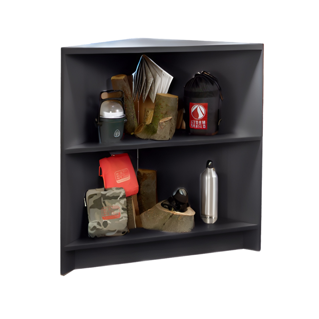 Open Corner Unit with 1 Shelf - Aura Range - Choice of various finishes