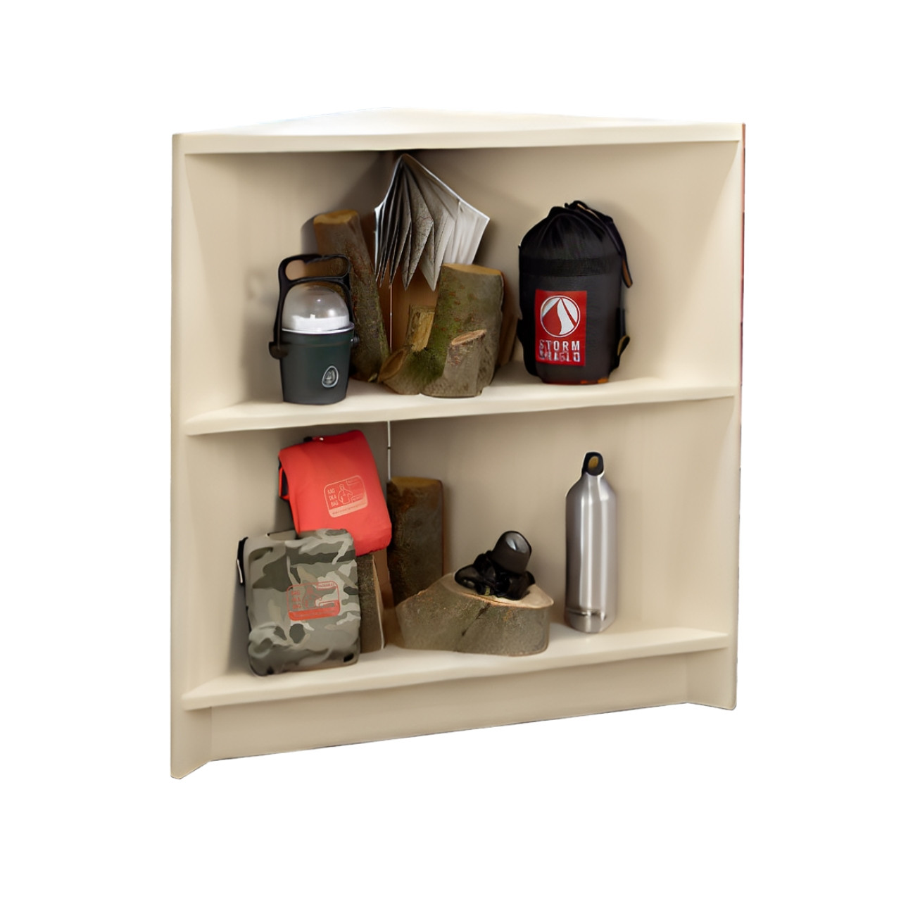 Open Corner Unit with 1 Shelf - Aura Range - Choice of various finishes