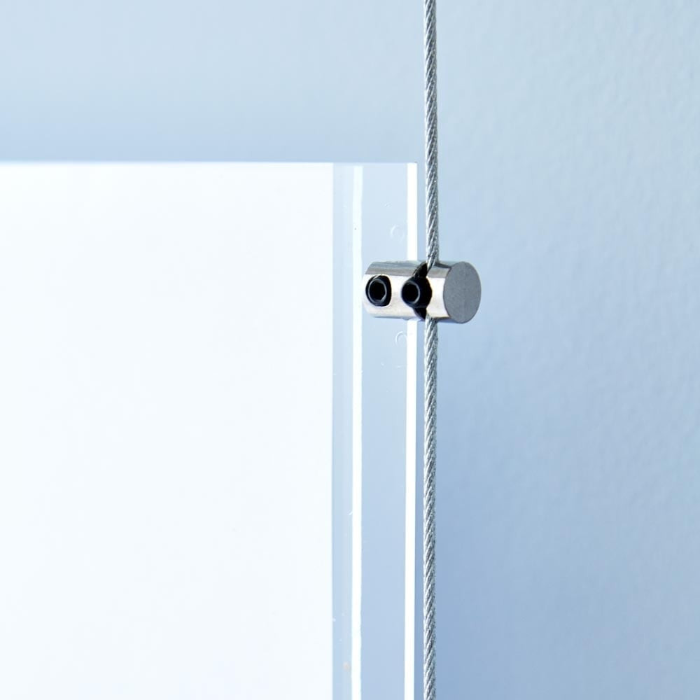 Chrome Wall-Mounted Cable Display Kit - A2 Landscape - Choice of ...