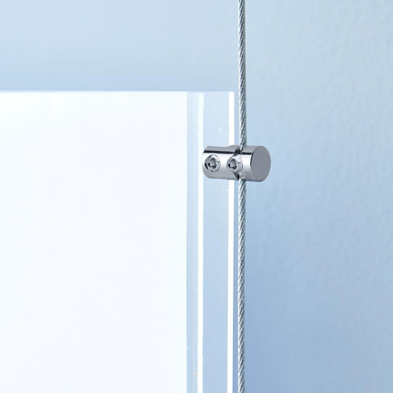 Chrome Ceiling-to-Floor Cable Display Kit - A2 Portrait - Choice of ...